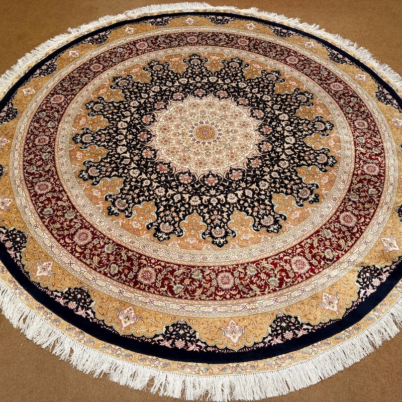 Round Persian Rug - Etsy
