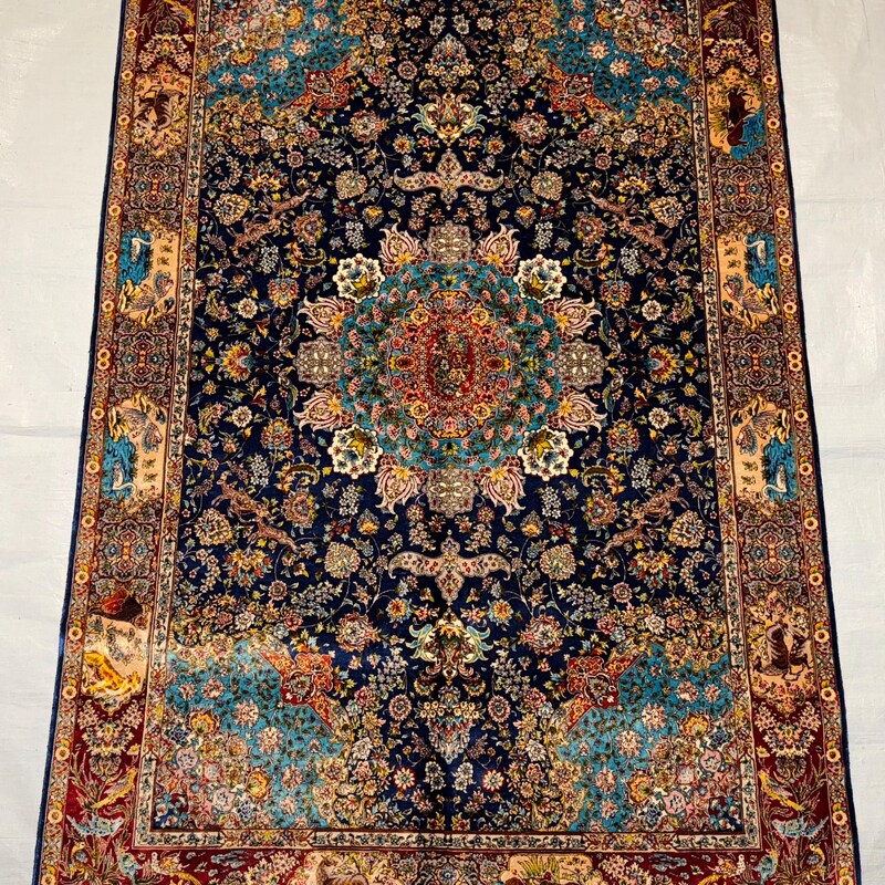 Persian Blue Rug - Etsy