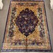 Blue Persian Silk Rugornate Floral and Bird Design,luxury Silk Area Rug ...