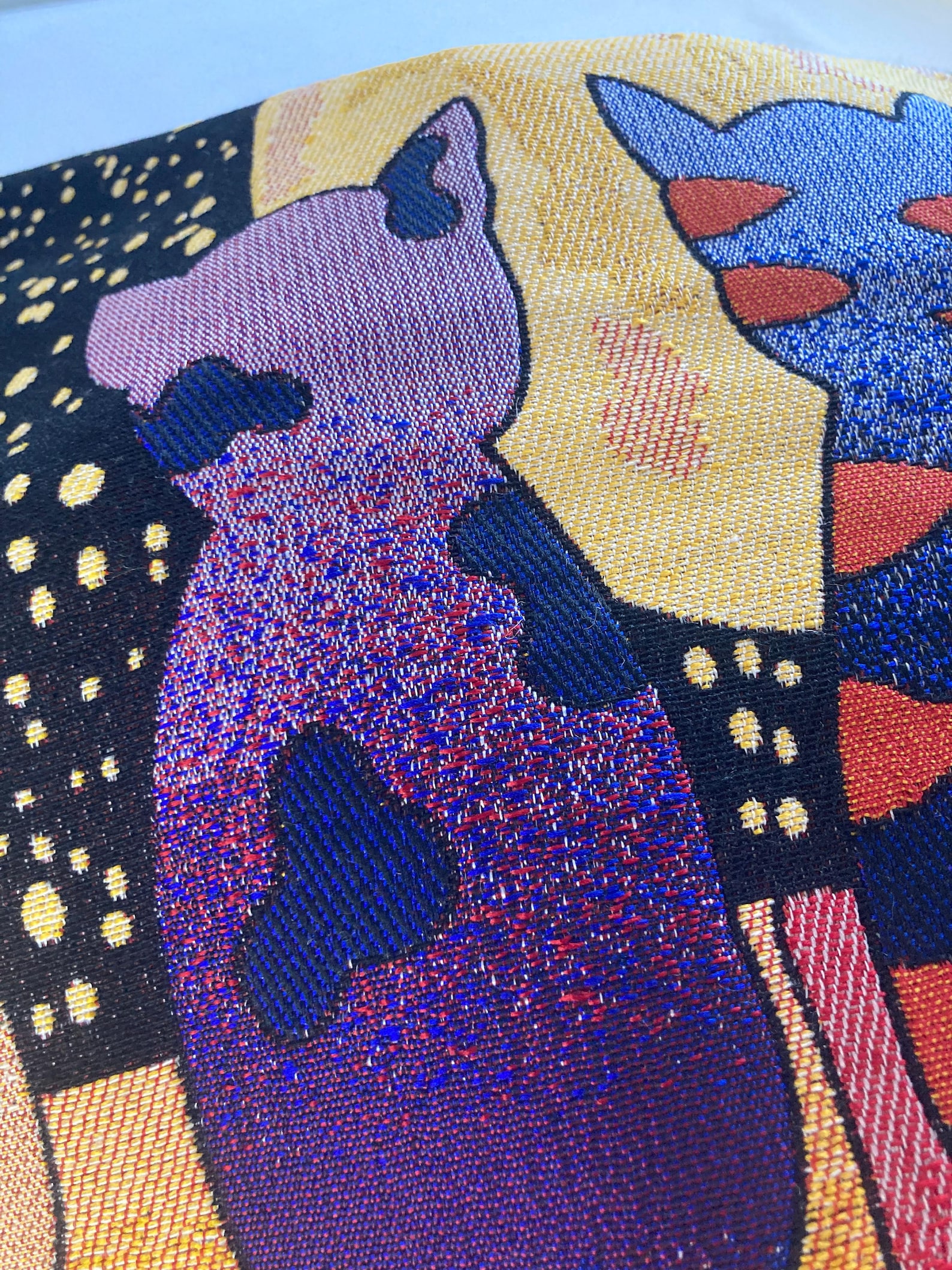 Embroidered Cat Throw Pillow Case,cats Square Cushion Cover,kitten Home ...