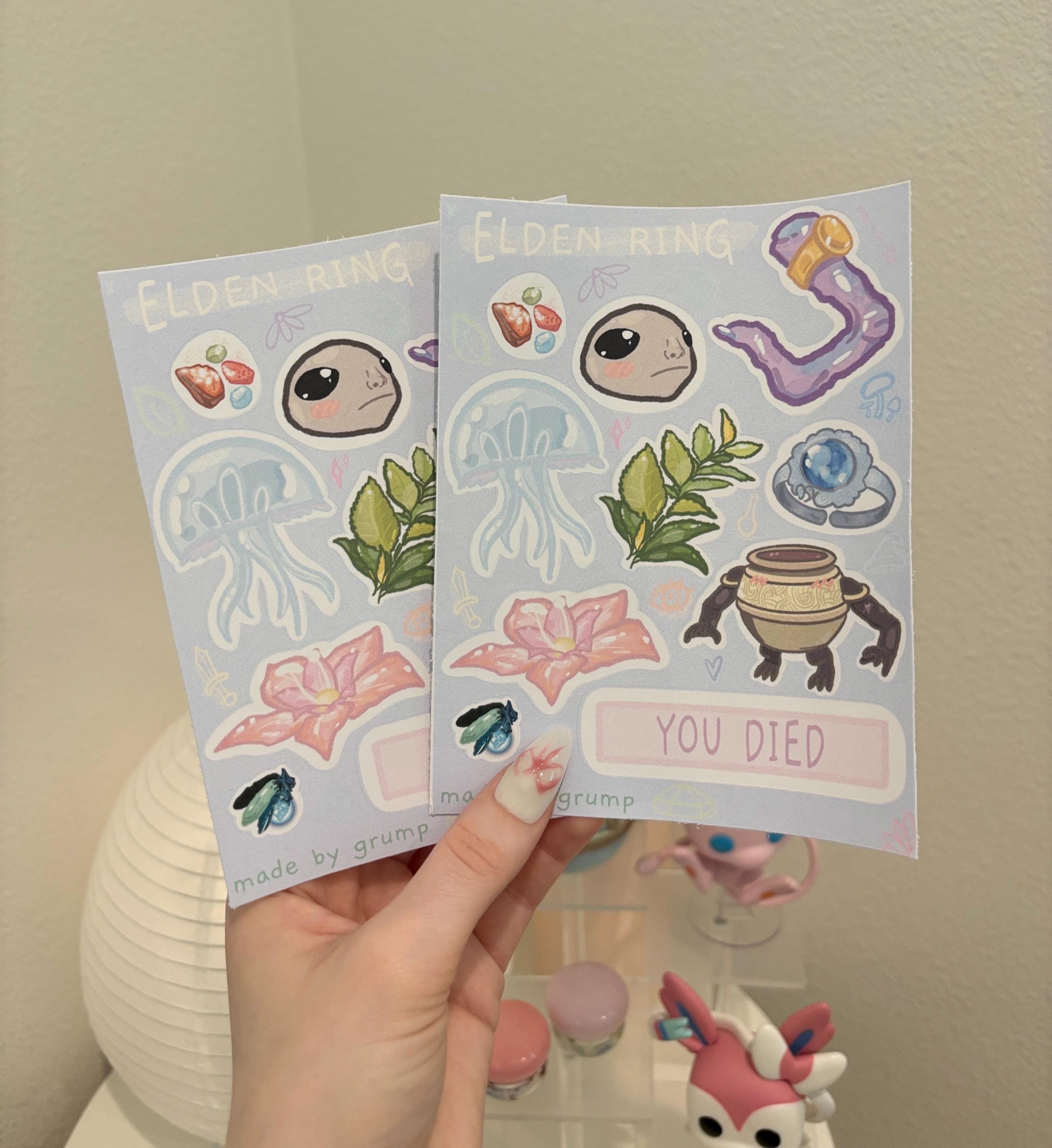 Kawaii Elden Ring Sticker Sheet - Etsy