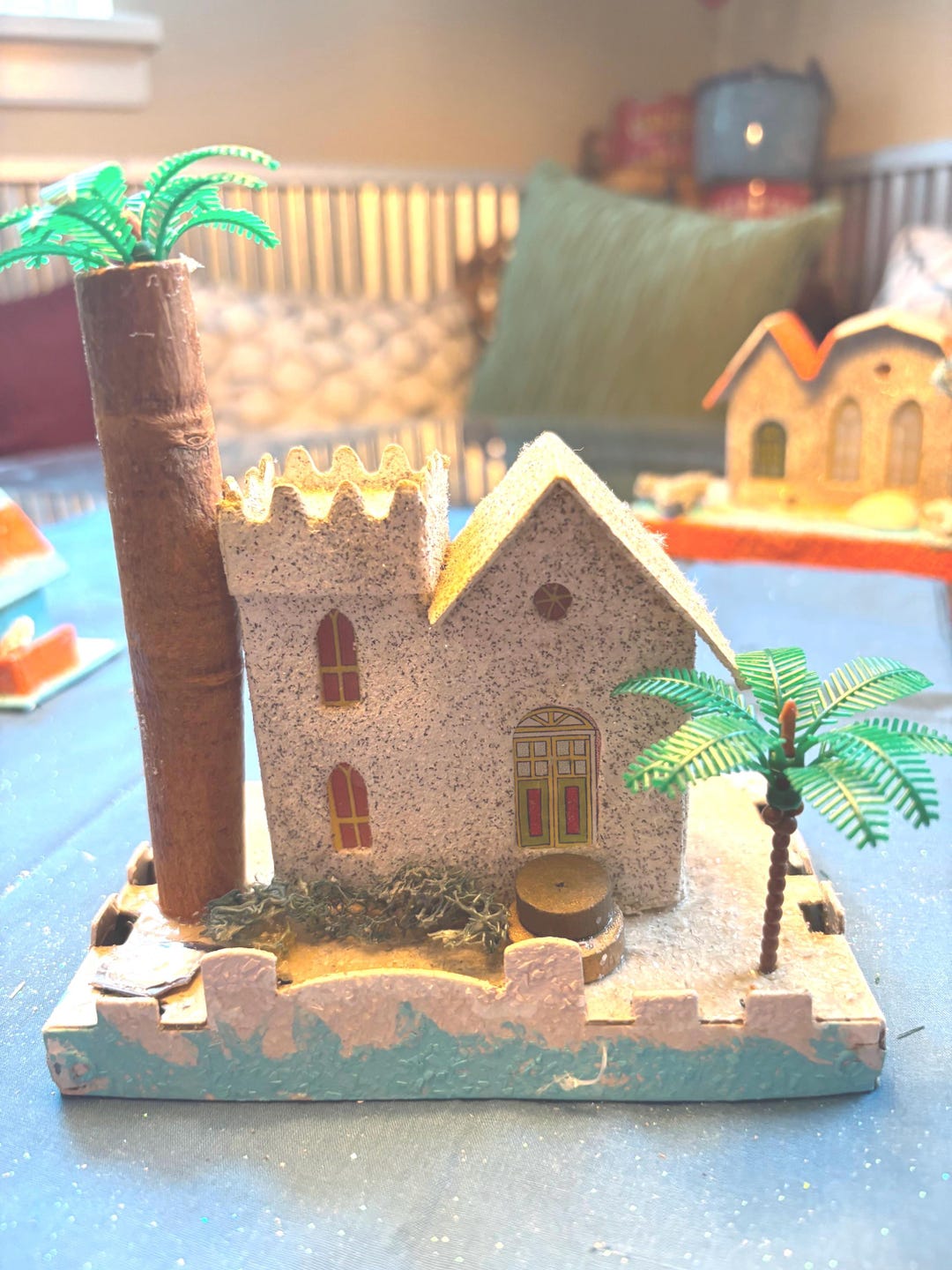 Beachy Putz Sand Cardboard Houses. - Etsy