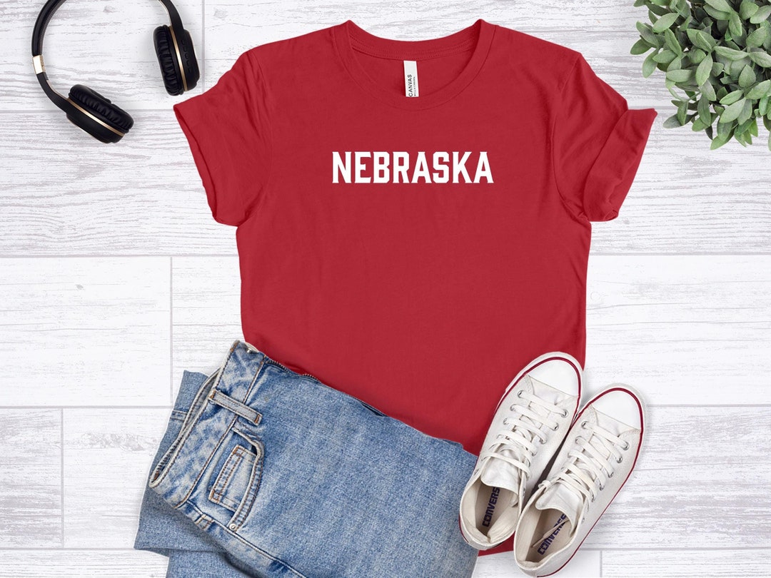 Nebraska T-shirt USA State Tee Leisure Wear Trendy Graphic Shirt Unisex ...