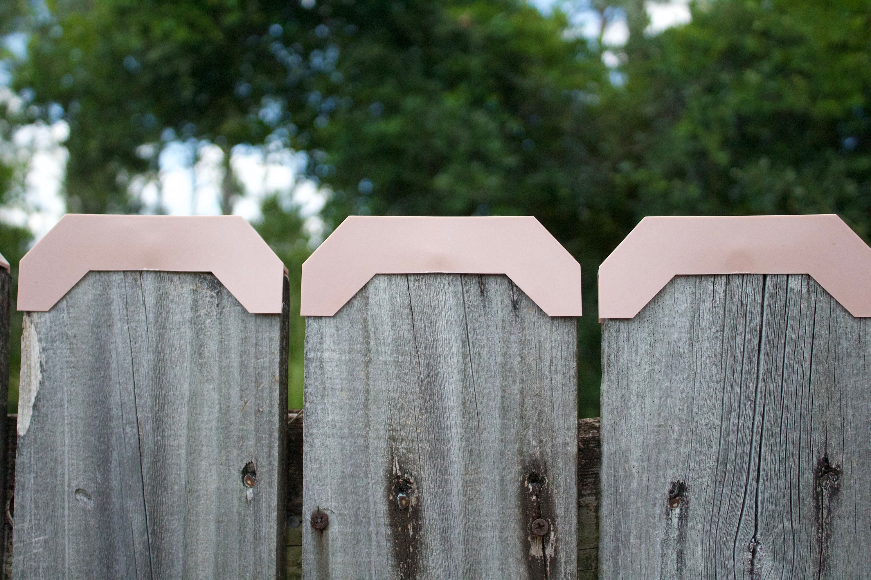 Fency Caps Vinyl Picket Fence Caps Dog Eared Style Wooden Fence Top ...