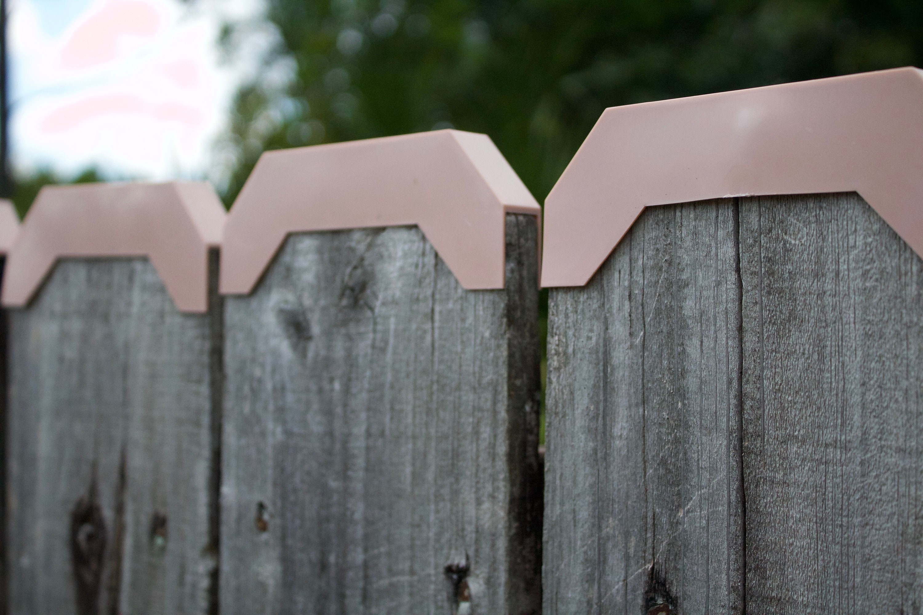 Fency Caps Vinyl Picket Fence Caps Dog Eared Style Wooden Fence Top ...