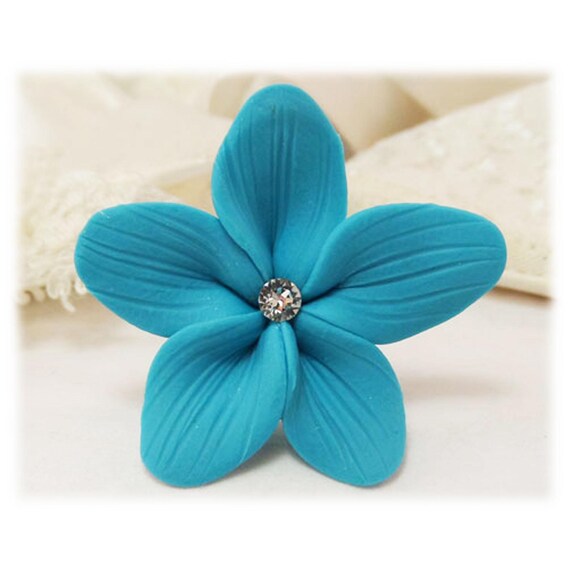 Turquoise Hair Flower Aqua Turquoise Flower Hair Pins Turquoise Floral Bridal Bridesmaid Hair Accessory Aquamarine Pins Etsy UK