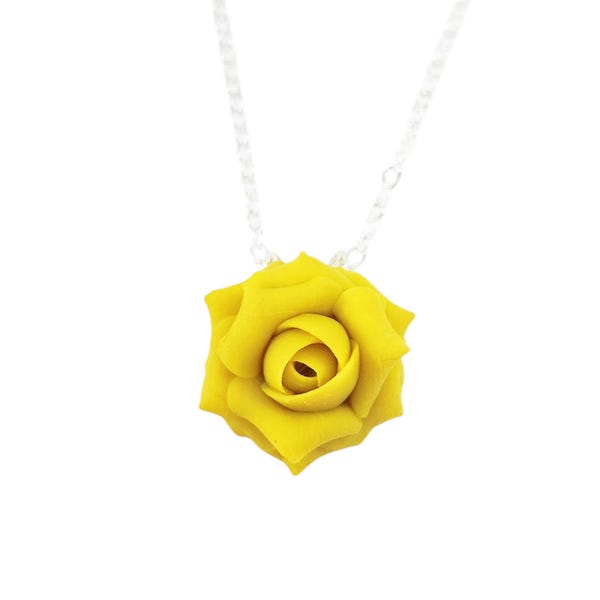 Yellow Flower Necklace - Etsy