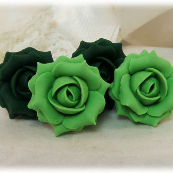 Kelly Green Rose - Etsy