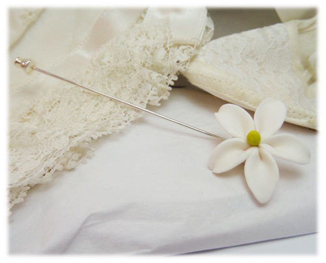 Jasmine Flower Stick Pin Jasmine Flower Accessories - Etsy