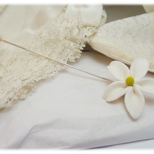 Jasmine Flower Stick Pin Jasmine Flower Accessories - Etsy