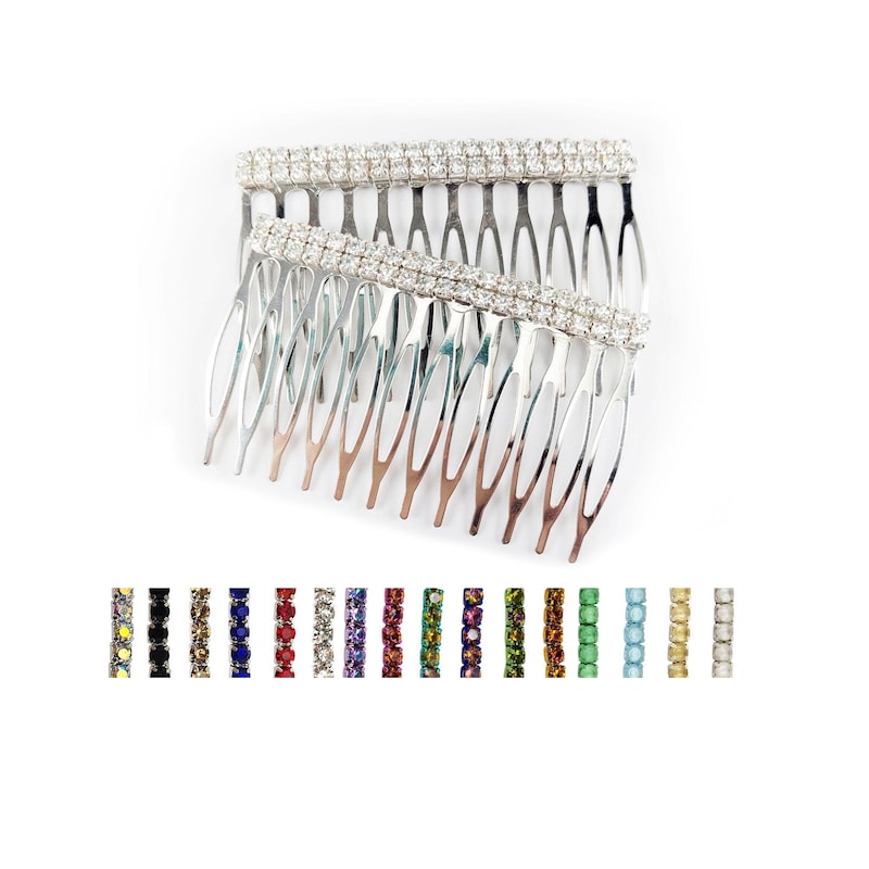 Rhinestone Comb - Etsy