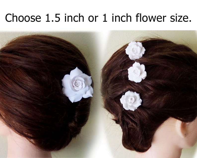 Gardenia Hair Pin Clip: Bridal Hair Accessory - Etsy