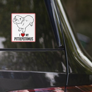 Funny Pitbull Sticker, Pitbull Lover Sticker, Pittie Mom Sticker ...