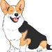 Tricolor Corgi Sticker, Smiling Corgi, Corgi Gifts, Corgi Mom, Cute ...