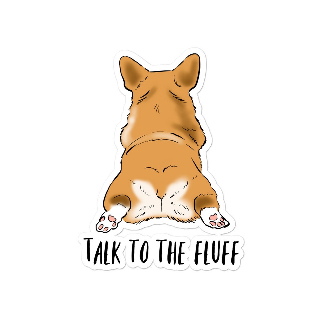Funny Corgi Sticker, Corgi Butt Sticker, Corgi Lover Gift, Cute Corgi ...