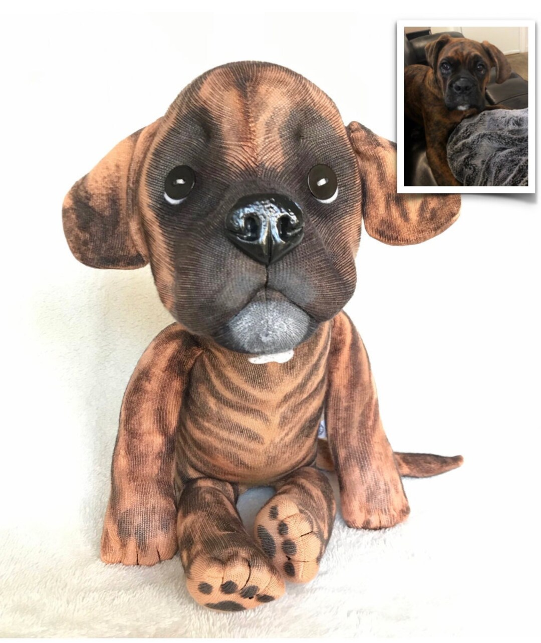 CUSTOM Boxer Replica, Boxer Stuffed Animal, Plush Boxer Dog, Custom ...