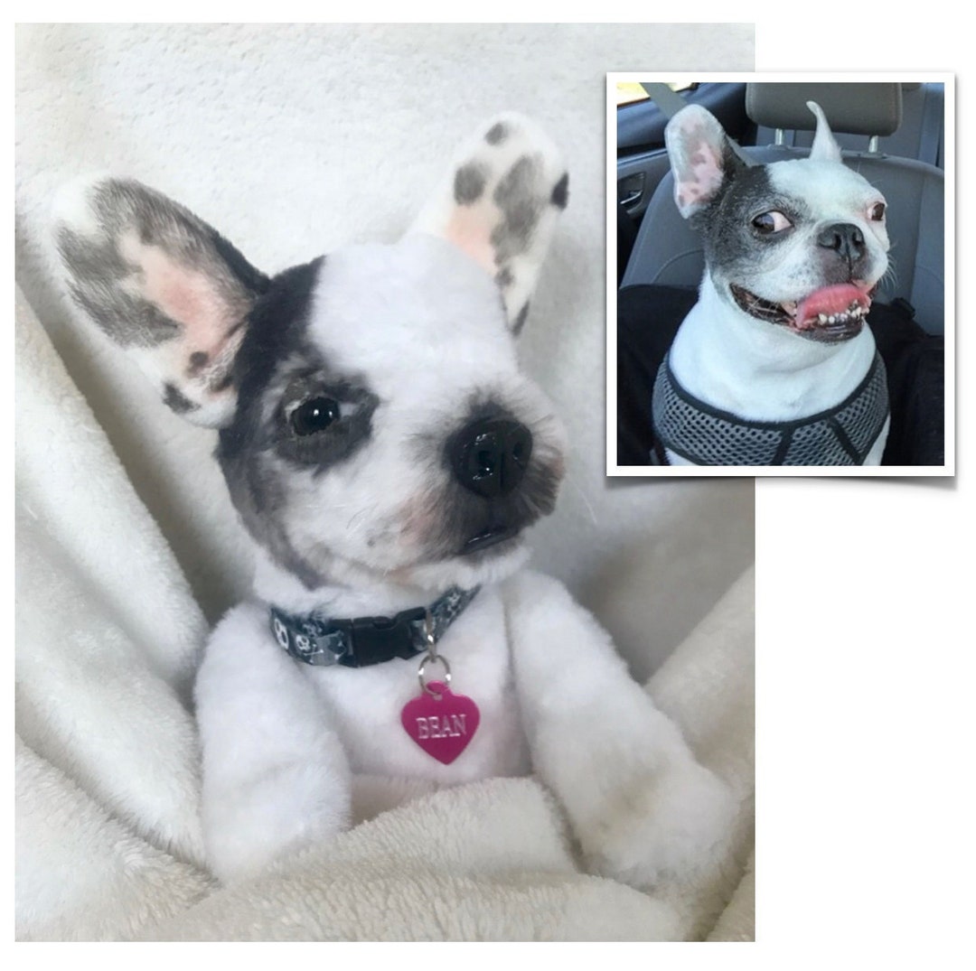 CUSTOM Frenchie Plush, French Bulldog Replica, Frenchie Stuffed, Plush ...