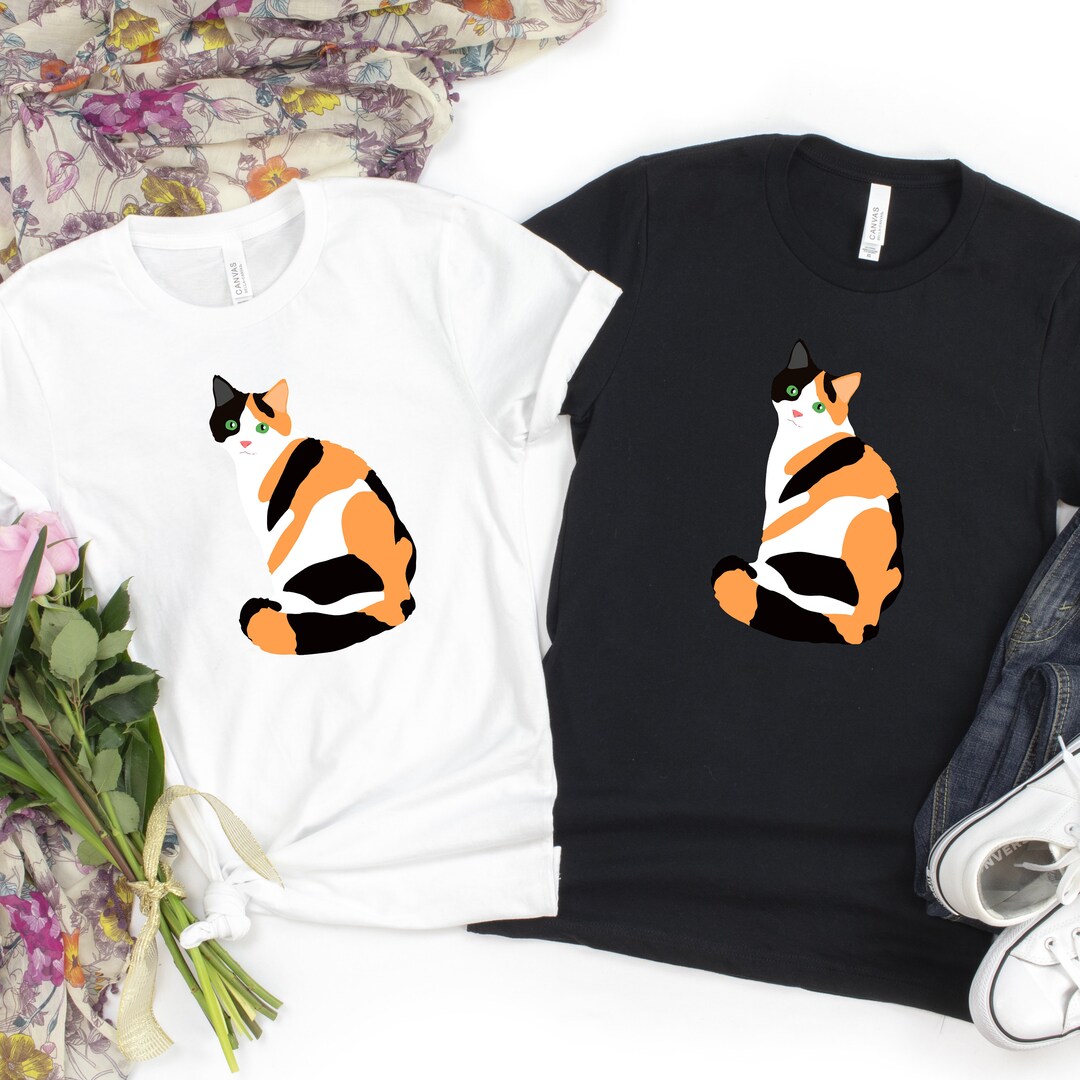 Calico Cat T-shirt, Calico Shirt, Calico Mom, Calico Lover, Calico Art ...