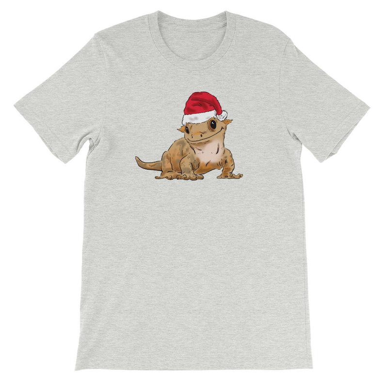Funny Gecko Shirt Christmas Crested Gecko Santa Gecko | Etsy