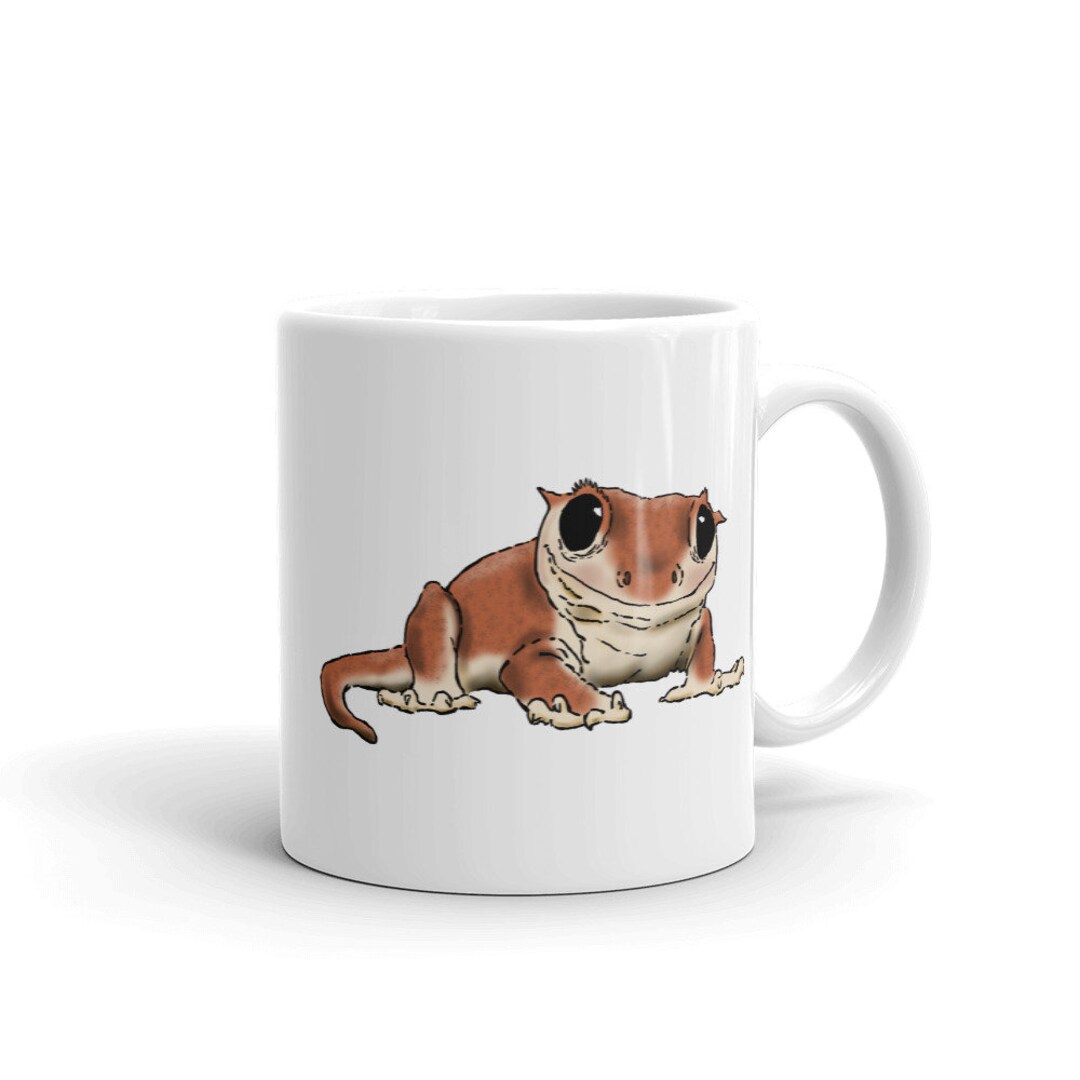Cute Crested Gecko Mug, Happy Gecko, Gecko Mom, Gecko Gift, Crestie ...