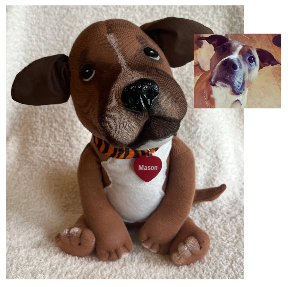 CUSTOM Pitbull Replica, Pitbull Dog Plushie, Pit Bull Stuffed Animal ...