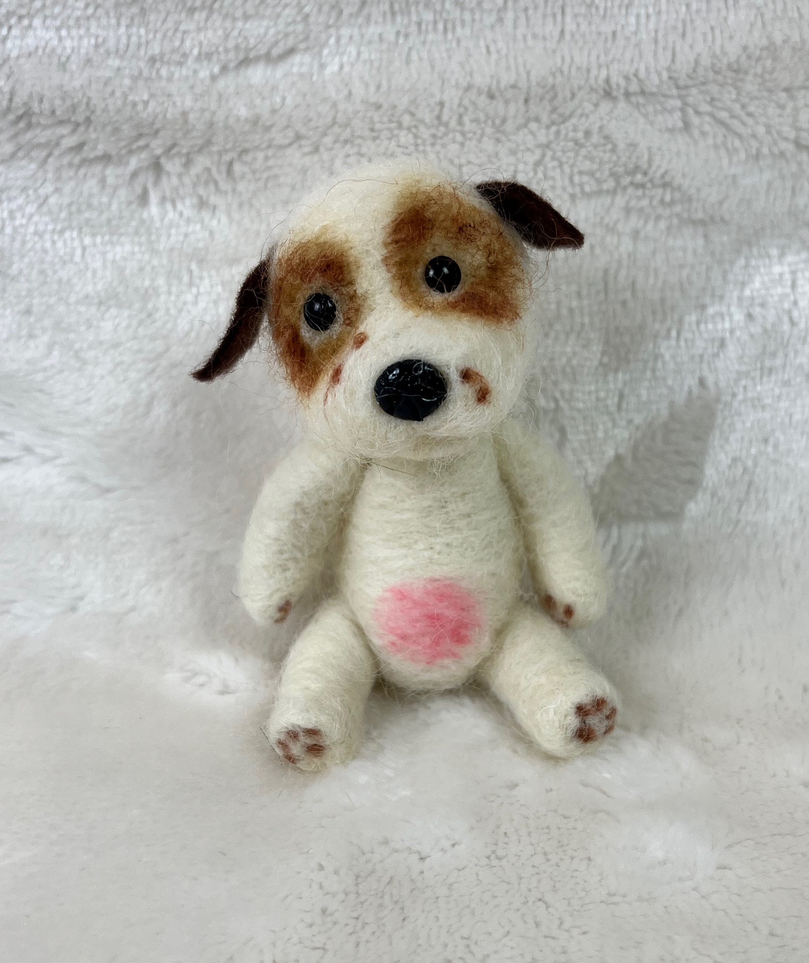 Itty Pittie, Mini Plush Pitbull, Mini Pitbull, Pitbull Doll, Mini Dog ...