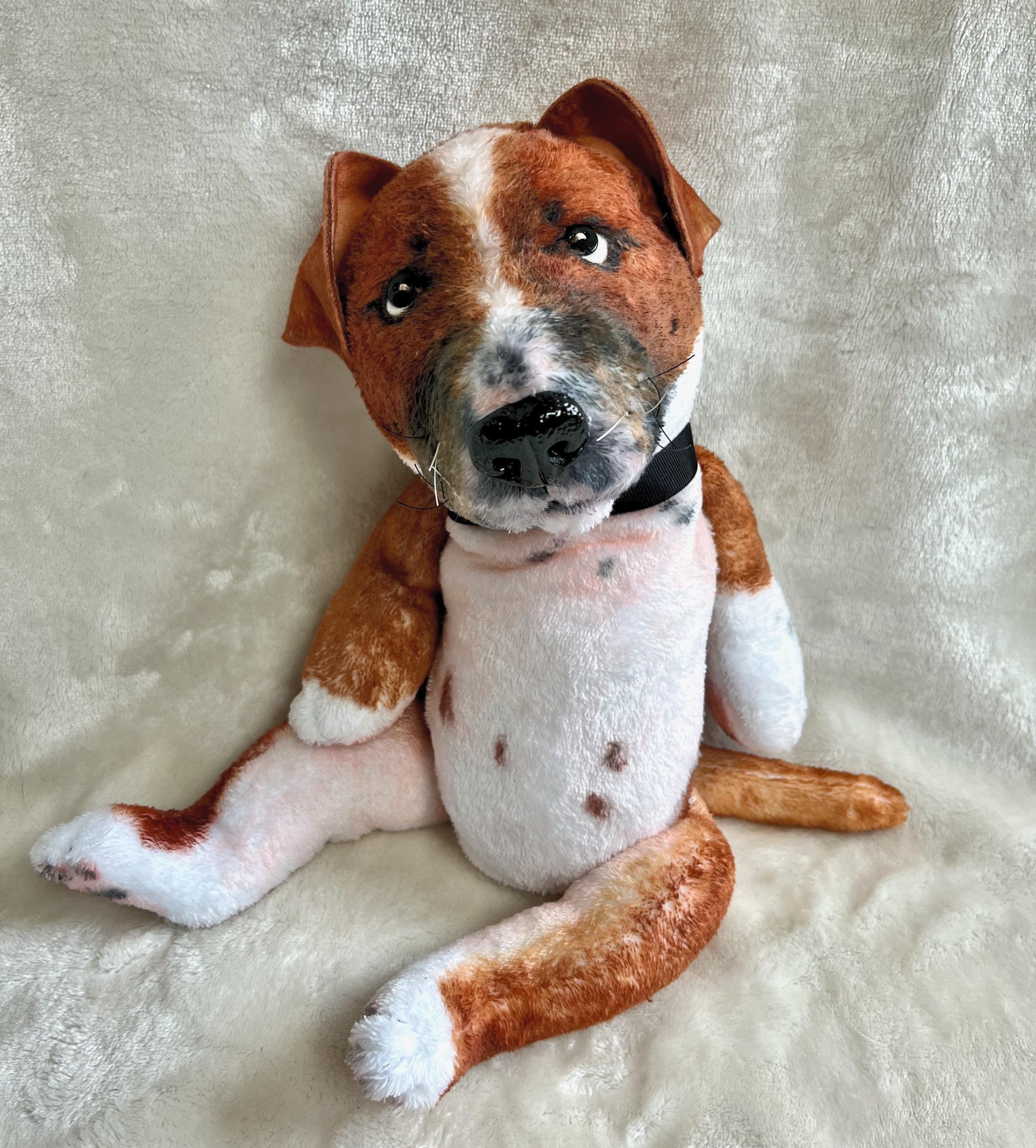 CUSTOM Pitbull Replica, Pitbull Dog Plushie, Pit Bull Stuffed Animal ...