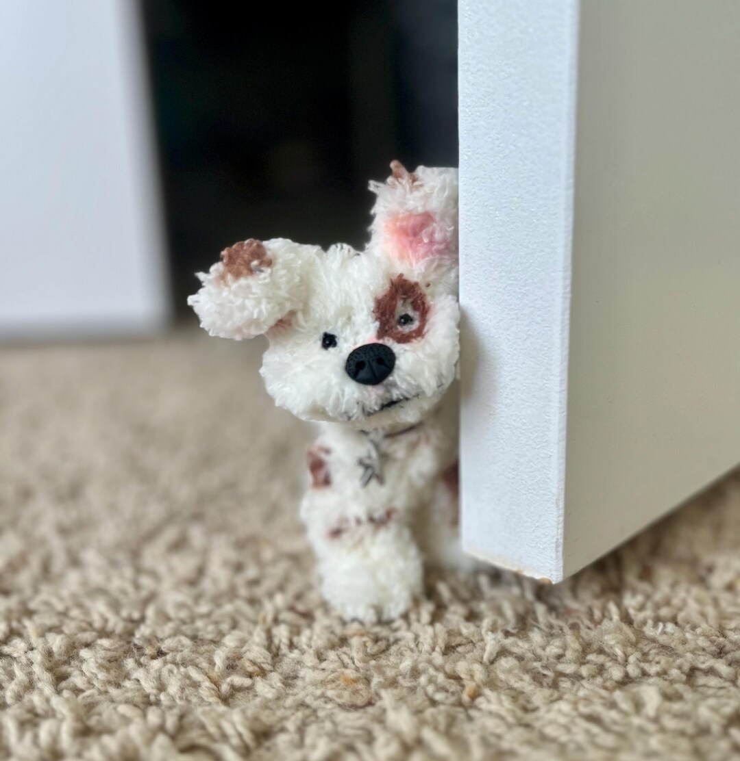 Cute Puppy, Miniature Dog, Dog Floof, Posable Dog, Dog Lover Gift, Pipe ...
