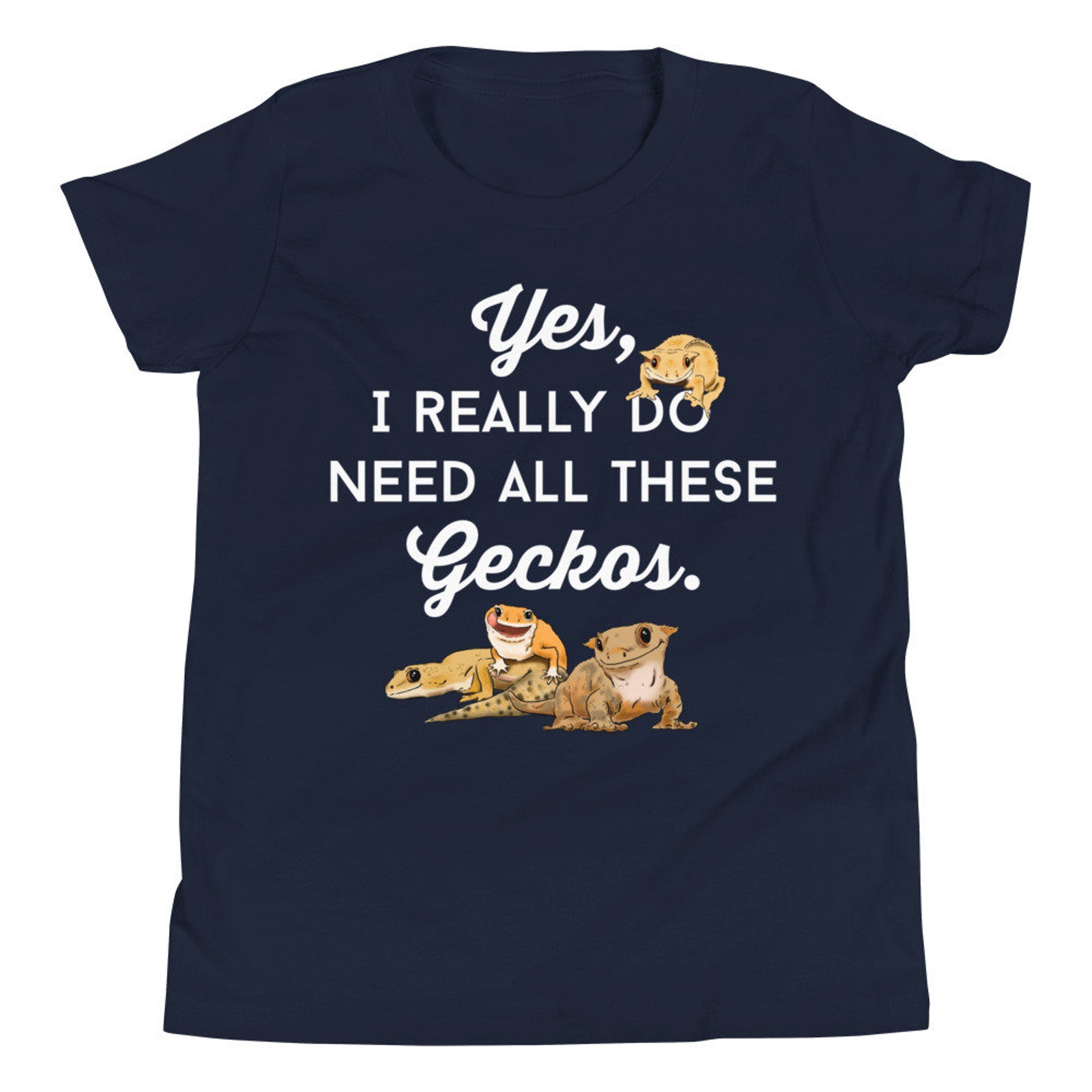 Funny Gecko Shirt for Kids Crested Gecko Leopard Gecko - Etsy