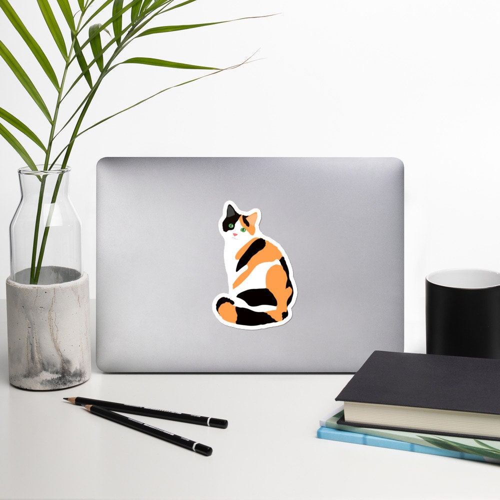 Calico Cat Sticker, Calico Lover, Calico Mom, Calico Drawing, Calico ...