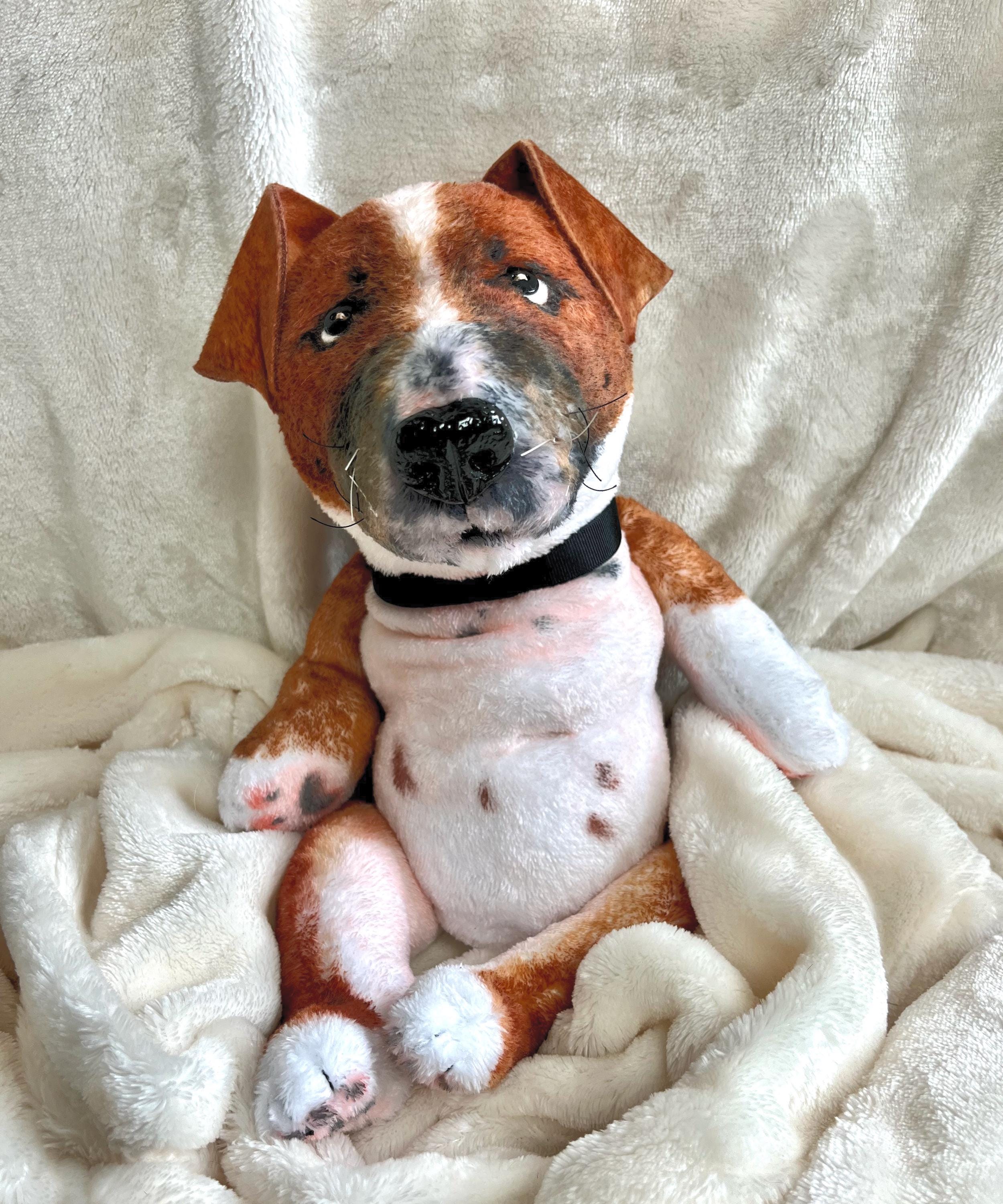 CUSTOM Pitbull Replica, Pitbull Dog Plushie, Pit Bull Stuffed Animal ...
