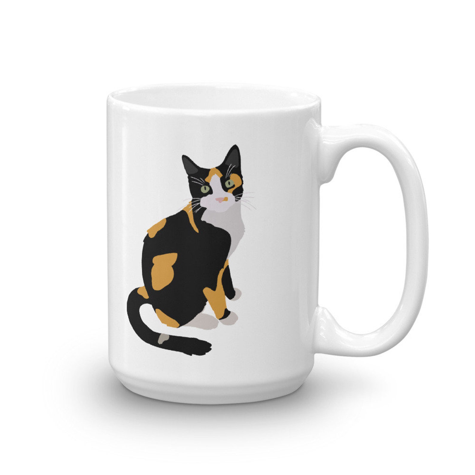 Calico Cat Mug Calico Lover Calico Mom Calico Drawing - Etsy