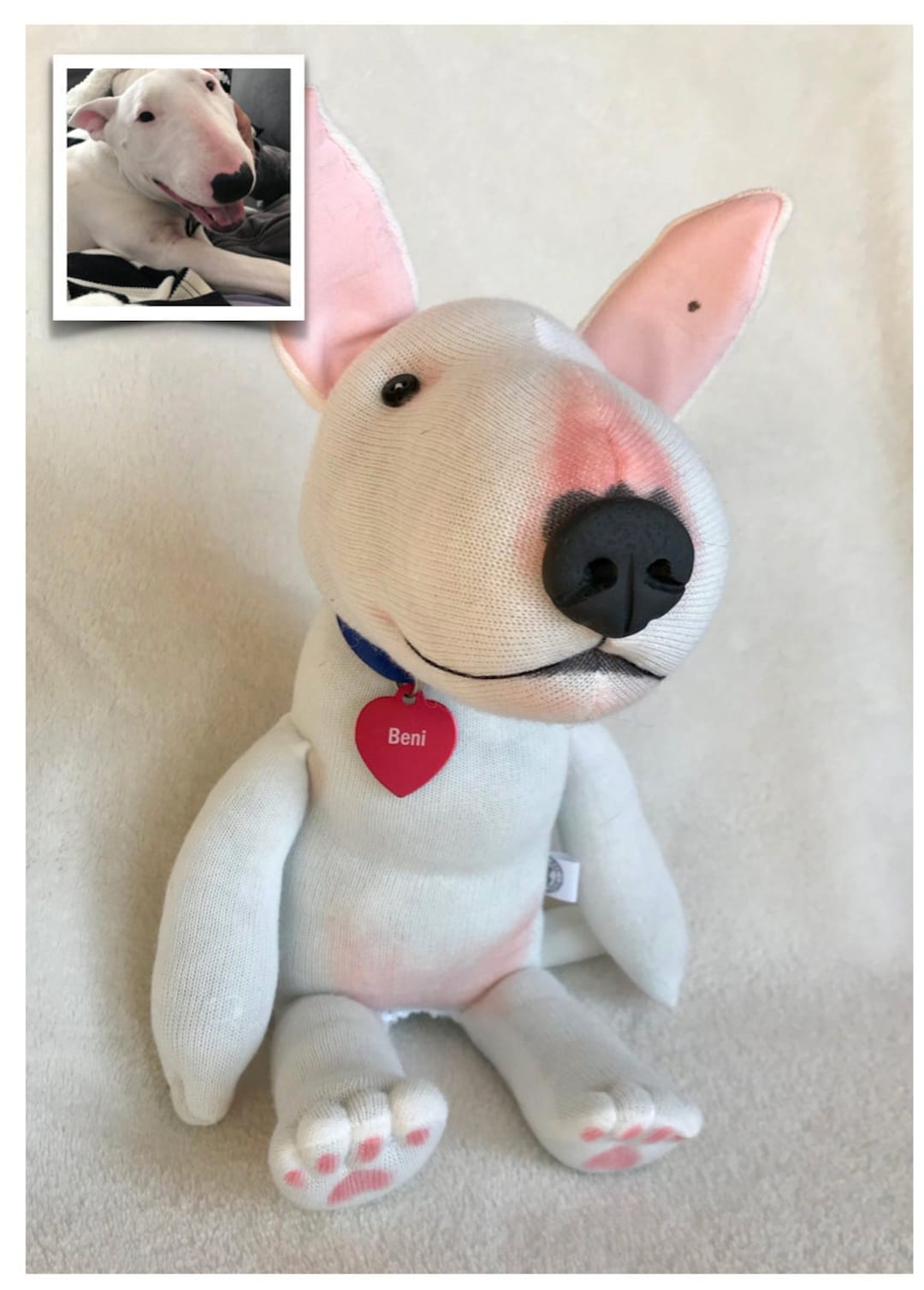 CUSTOM Bull Terrier, Terrier Replica, Bull Terrier Gift, Bull Terrier ...
