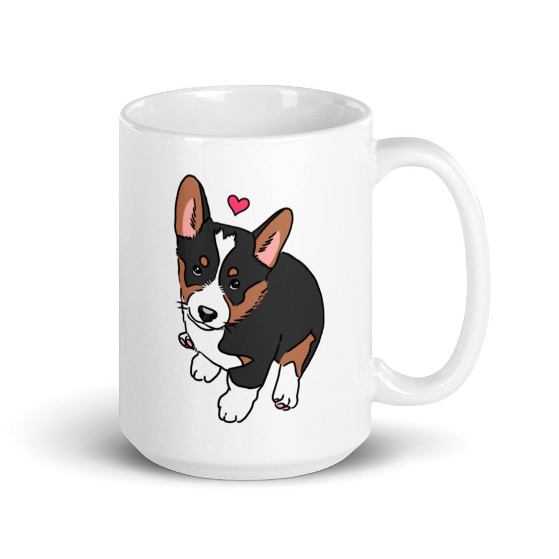 Tricolor Corgi Mug, Cute Corgi Mug, Corgi Lover Gift, Corgi Gift ...