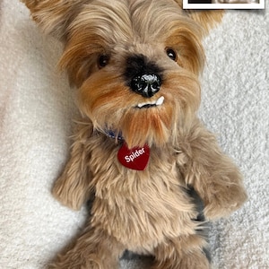 CUSTOM Yorkie Plush, Yorkie Replica, Yorkie Stuffed, Yorkie Plushie ...