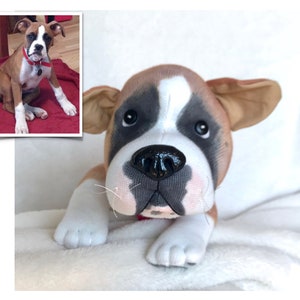 CUSTOM Boxer Replica, Boxer Stuffed Animal, Plush Boxer Dog, Custom ...