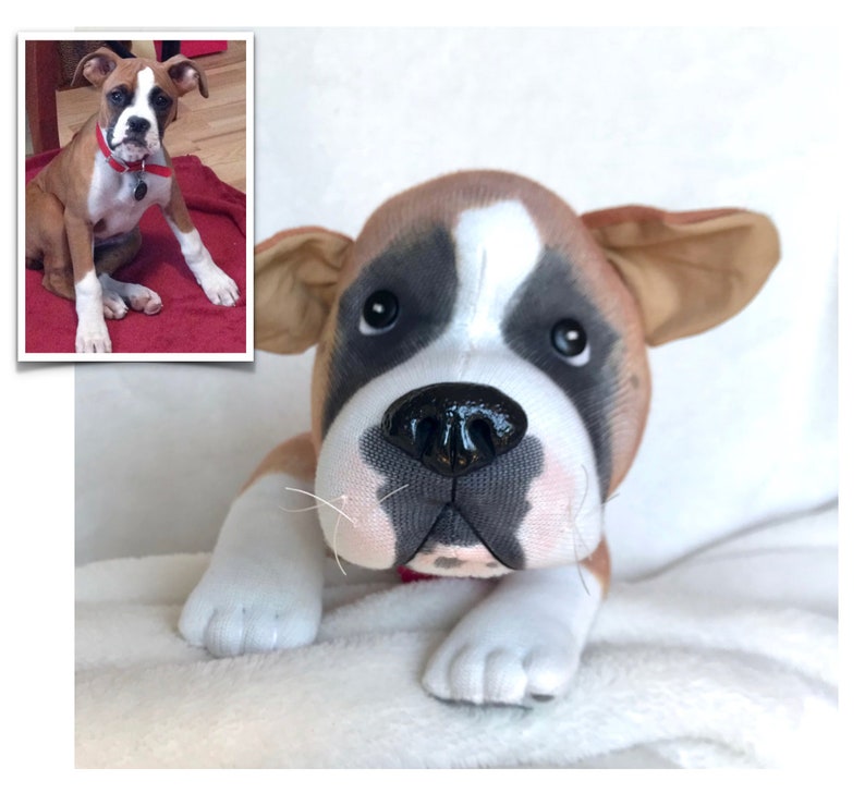 CUSTOM Boxer Replica, Boxer Stuffed Animal, Plush Boxer Dog, Custom ...