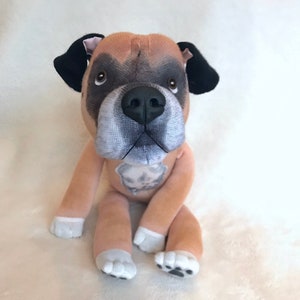 CUSTOM Boxer Replica, Boxer Stuffed Animal, Plush Boxer Dog, Custom ...
