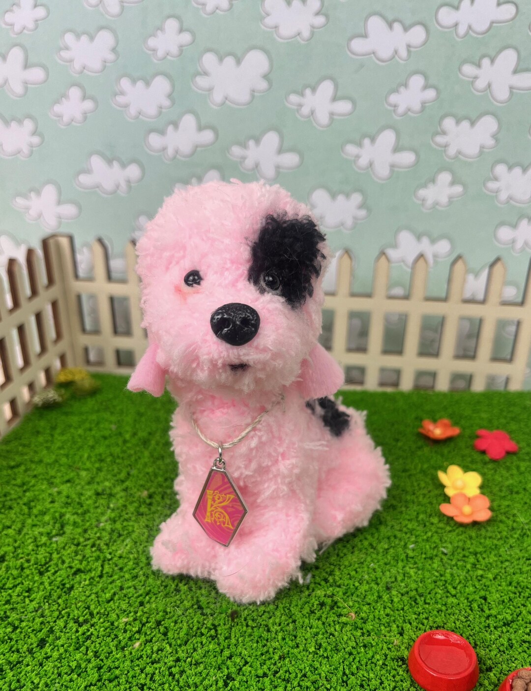 Cute Pink Mutt Dog, Mix Dog, Funny Doll Pet, Mini Dog, Dog Doll, Dog ...