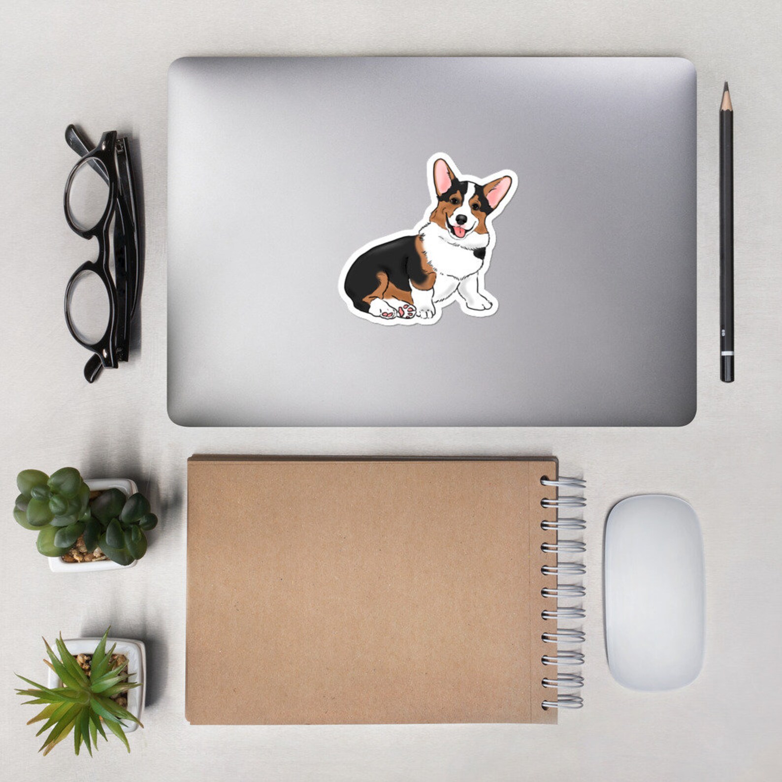 Tricolor Corgi Sticker, Pembroke Welsh Corgi, Corgi Mom, Corgi Dad ...