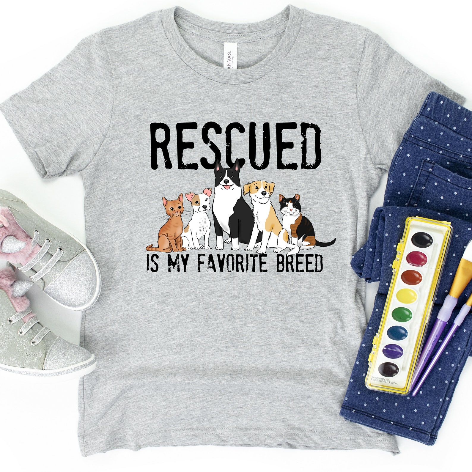 Kids Rescue Pet Shirt Rescue Dog Shirt Rescue Cat Shirt | Etsy