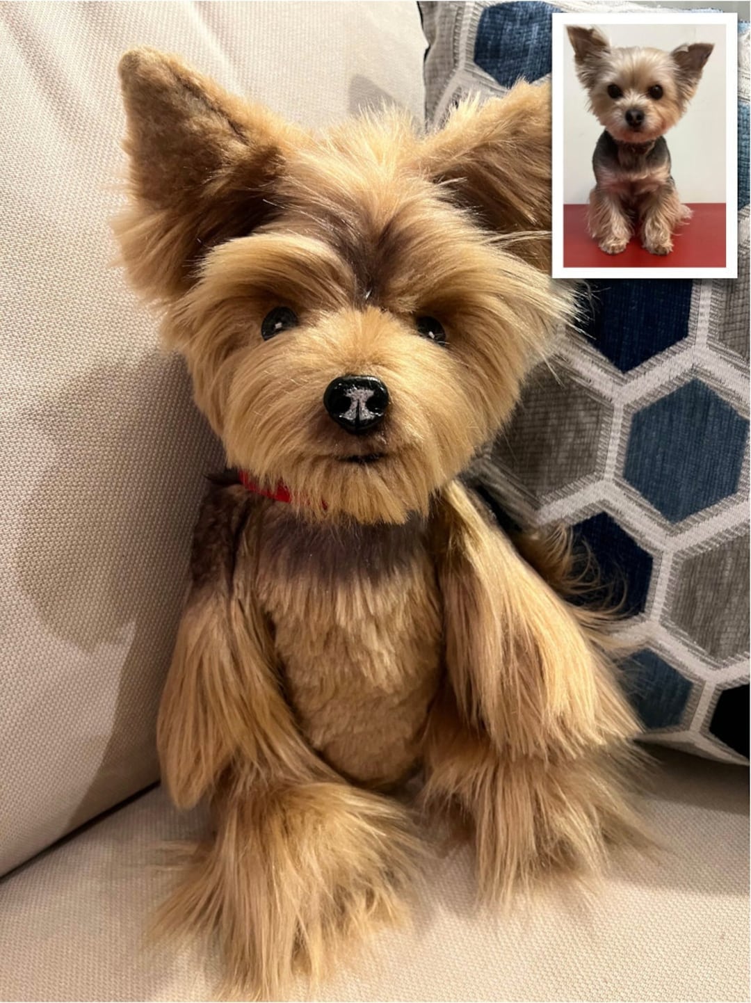 CUSTOM Yorkie Plush, Yorkie Replica, Yorkie Stuffed, Yorkie Plushie ...