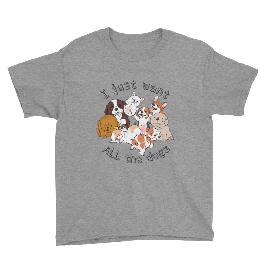 Kids Funny Dog T-shirt, Funny Dog Shirt, Cute Dog Shirt, Puppy Shirt ...