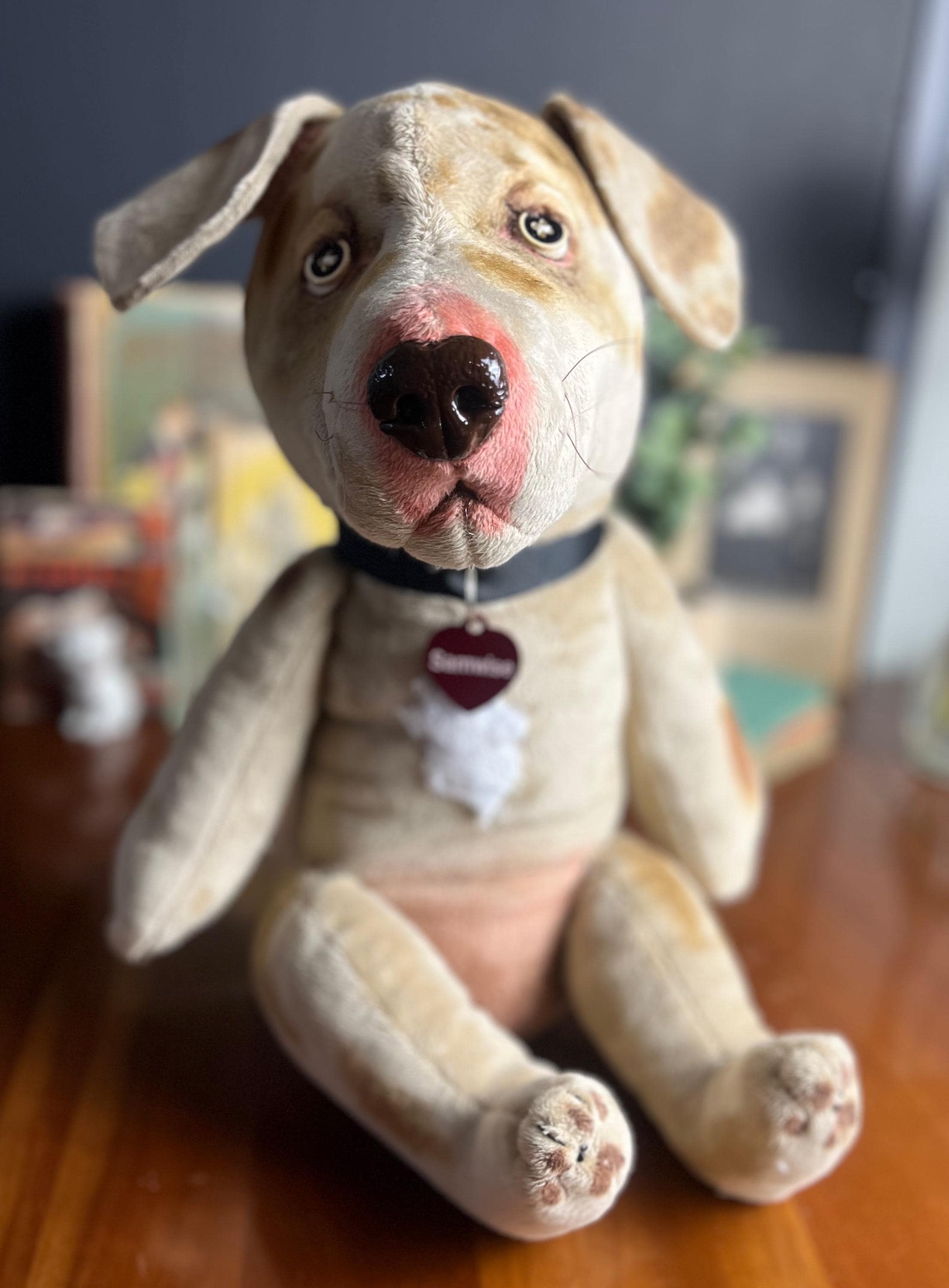 CUSTOM Pitbull Replica, Pitbull Dog Plushie, Pit Bull Stuffed Animal ...
