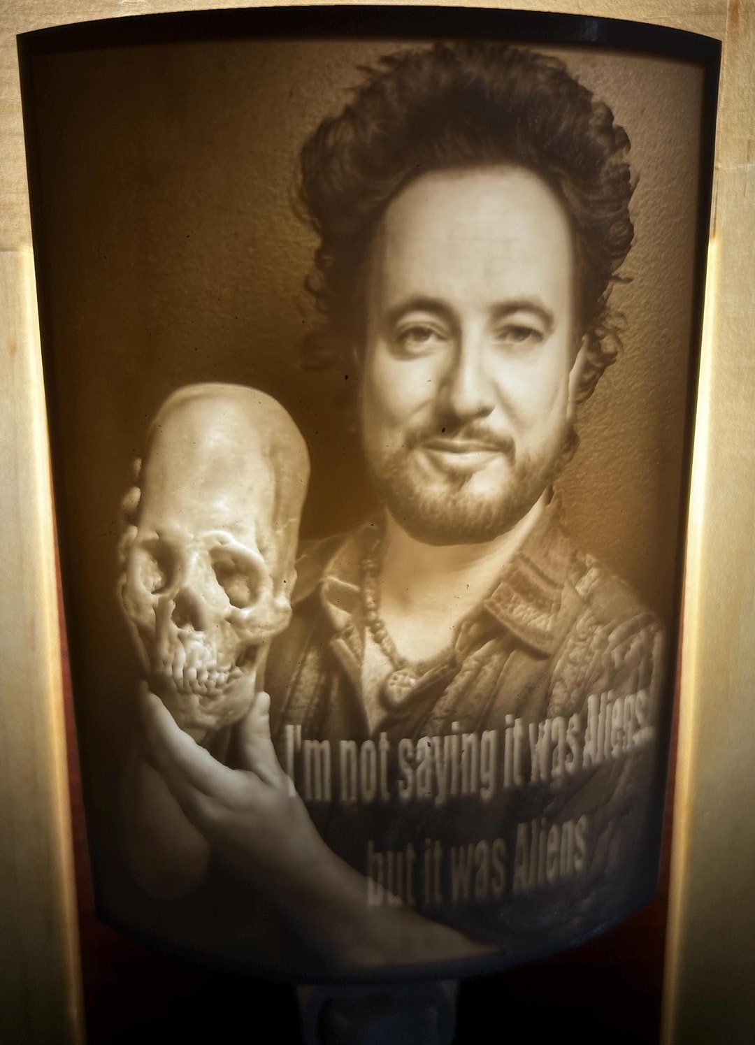 Giorgio of Ancient Aliens Custom Made 3D Lithophane Night-light - Etsy