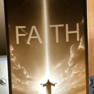 Faith, Jesus, Religious Custom Made 3D Lithophane Night-light - Etsy