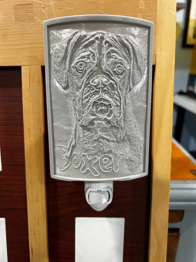 Boxer Dog Unique Custom Made 3D Lithophane Night-light - Etsy