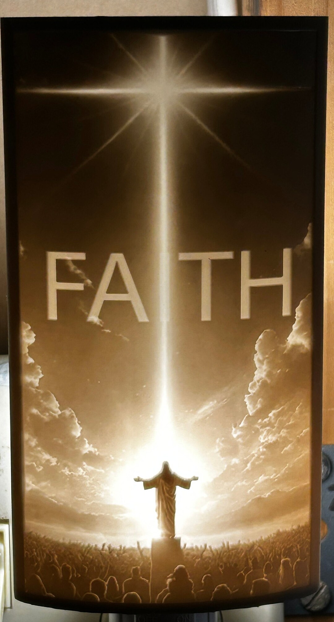Faith, Jesus, Religious Custom Made 3D Lithophane Night-light - Etsy