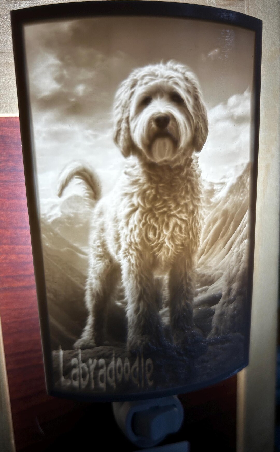 Labradoodle Dog Unique Custom Made 3D Lithophane Night-light - Etsy