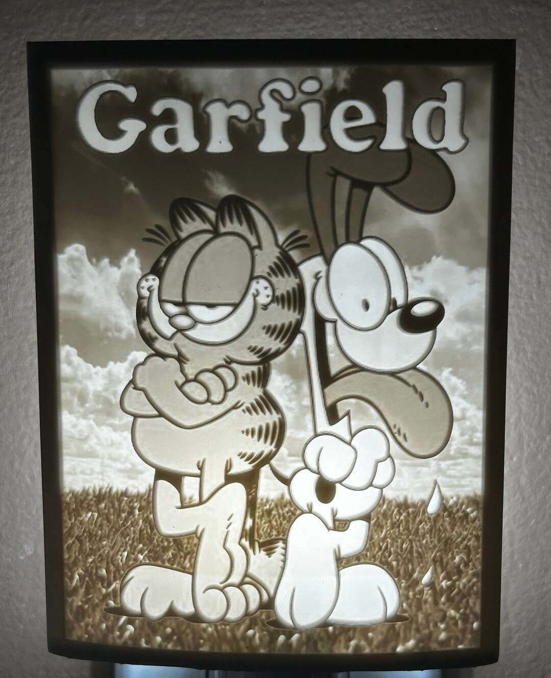 Garfield Unique Custom Made 3D Lithophane Night-light - Etsy